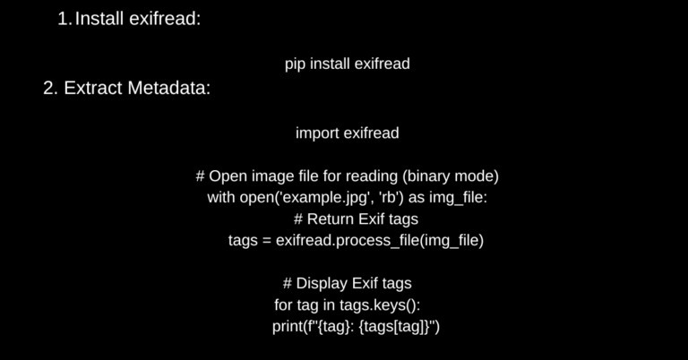 How To Get Metadata Of Image In Python Programming Insider